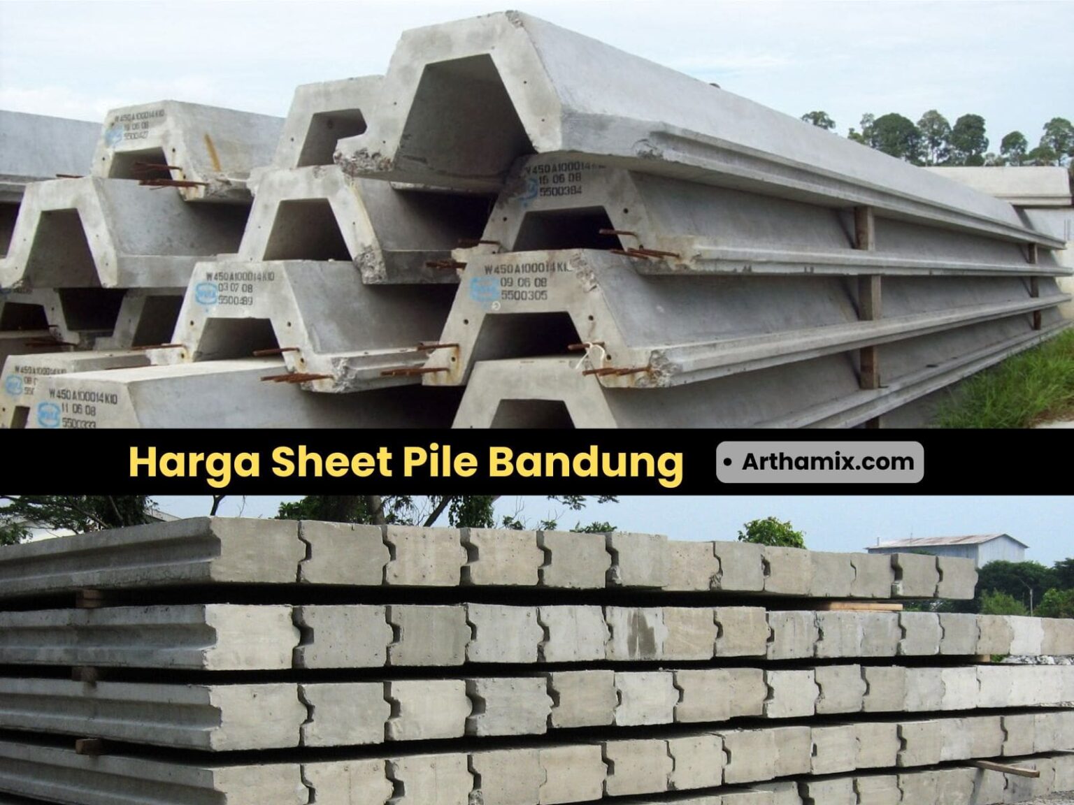 Harga Sheet Pile Bandung 2026 - Pancang Beton